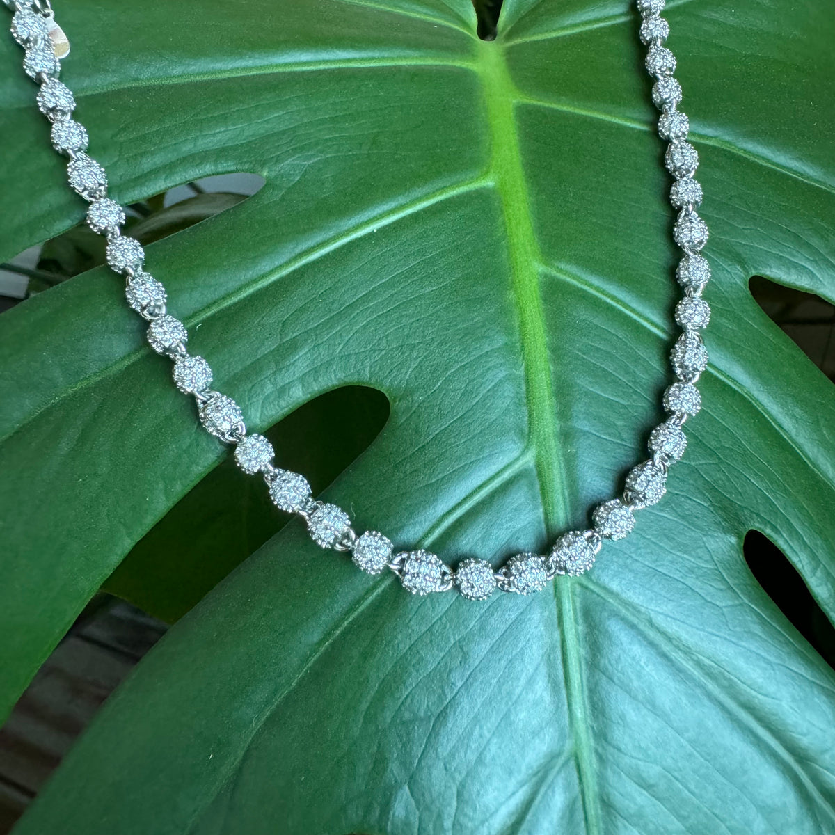 Iced Out Ball Chain Necklace – WACE WEAR